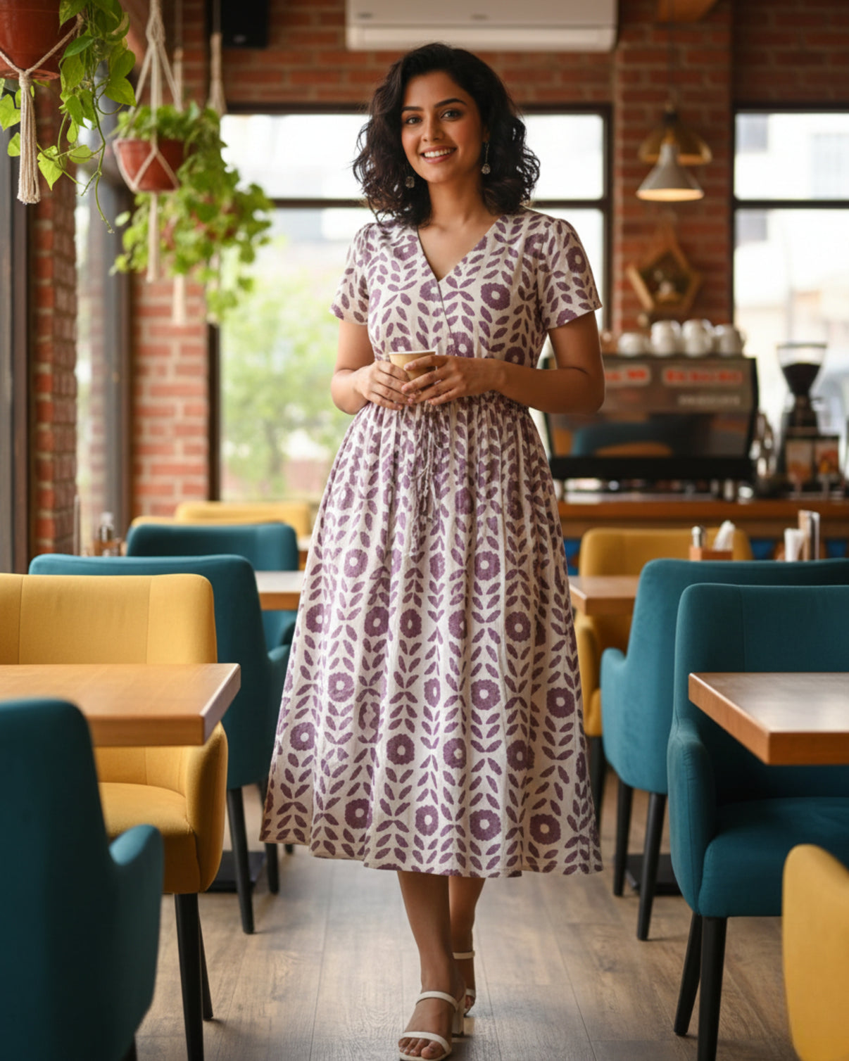 Leah Fit-and-Flare Dress – sivakaindia