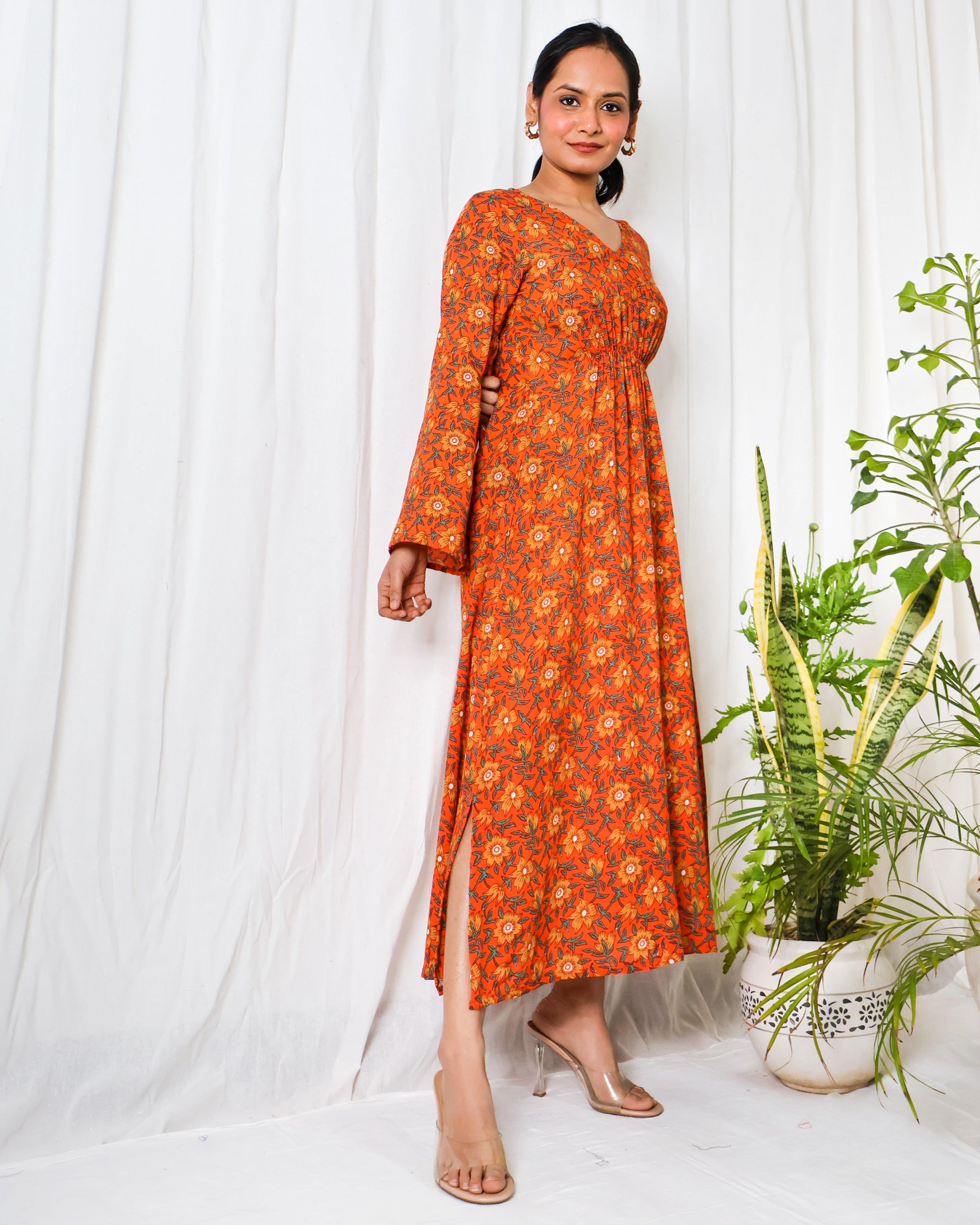 Miranda Flare cotton modal dress – sivakaindia